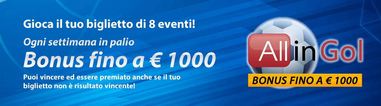 Allinbet Bonus → 5€ subito + Bonus Multipla